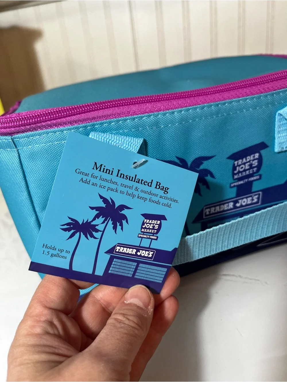 Trader Joe'S | Bags | Nwt Trader Joes Mini Insulated Cooler Bag Teal ...